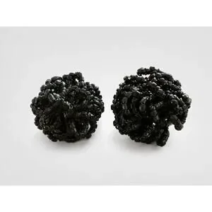 Unbranded | Jewelry | Vintage West Germany Black Seed Bead Cluster Clip ...